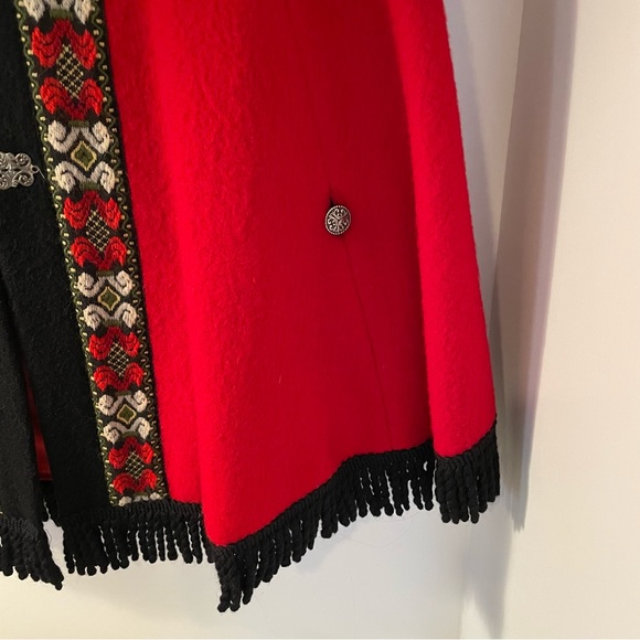 Jackets & Coats | Vintage Fjord Fashion Red Nordic Cape | Poshmark